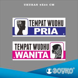 Jual Rambu Masjid Tempat Wudhu Pria / Wanita - Akrilik / Acrylic - Kota ...