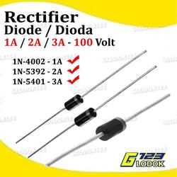 Jual Diode Dioda Rectifier 1N4002 1N5392 1N5401 1A 2A 3A Ampere 100V ...