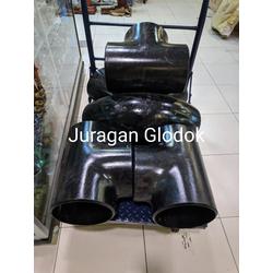 Jual TEE SGP Las Besi 1" inch (besi) / Tee Hitam SGP 1 INCH Carbon ...