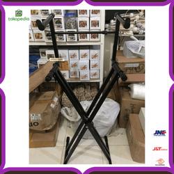 Jual Stand Keyboard Double 2 Susun / Dua Rak Bahan Besi Kuat dan Kokoh ...
