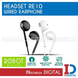 Promo Headset Headphone Robot RE10 Wired Bass Android iPhone Original ...