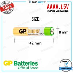 Jual Baterai AAAA A4 Super Alkaline GP Original isi 2 1.5V batre pen ...