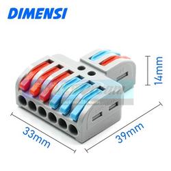 Jual Terminal Cabang 2 to 6 Kabel Konektor Splitter 2-6 LT 623 Wago SPL ...