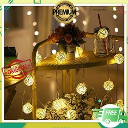 Jual D20 lampu hias rotan bola/lampu dekorasi /lampu lampion rotan ...