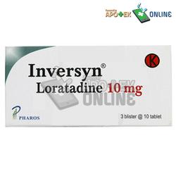 Jual INVERSYN 10MG (1 blister = 10 TABLET) / LORATADINE / ANTI ALERGI ...