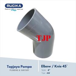Jual elbow 45 derajat AW 4" inch rucika - Kota Tangerang Selatan - jaya pvc shop | Tokopedia
