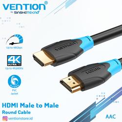 Jual Vention [AACBL 10M] Kabel HDMI 3D v2.0 4K UHD High Speed Quality - AAC Black - Jakarta ...
