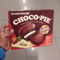 Jual Delfi Orion Choco Pie 12P | Custas Dark Chocolate | - Dark Choco ...