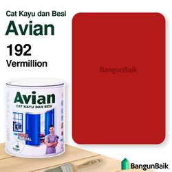 Jual Cat kayu Besi 192 Vermillion AVIAN 1kg merah bendera cat minyak ...