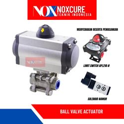 Jual Pneumatic Actuator Ball Valve 3pc Body SS 1" Single Acting - Ball Actuator - Jakarta Barat ...