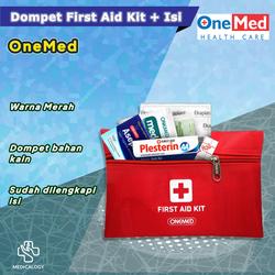 Jual OneMed First Aid Kit Bag Red Set Tas Obat P3K Pouch Travel dengan ...