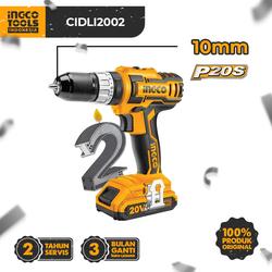 Promo P20S Bor Tembok Baterai 20V 10mm Cordless Impact Drill INGCO ...