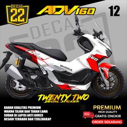 Jual DECAL STIKER FULLBODY MOTOR HONDA ADV 160 KODE 14 - Merah - Kab ...