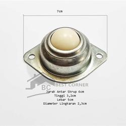 Jual PRODUK TERBARU! Ball Caster Roda Mata Sapi Besar Nylon / Roda ...