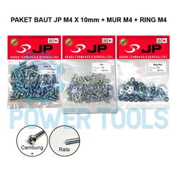 Jual (0_0) PAKET 3 SET JP M 3x35 BAUT MUR RING PLAT M 3 x 35 MUR M3 ISI ...