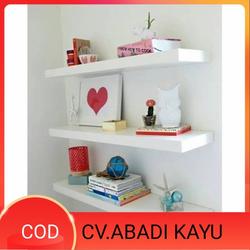 Promo Ambalan dinding minimalis 120 cm x 20 cm x 2 cm - Hitam, 60 x 20 ...
