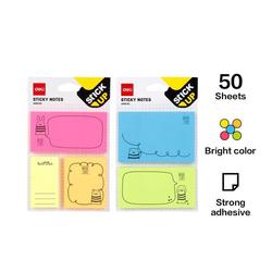 Jual Deli Sticky Notes Berwarna dan Bermotif 30/40 Lembar 2155X 2156X ...
