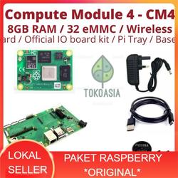 Jual Raspberry Pi Compute Module 4 - CM4 8GB RAM/32G eMMC Wireless ...