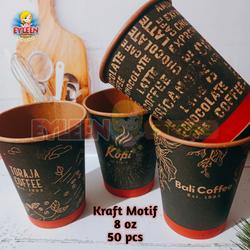 Jual Paper Hot Cup 8oz Brown Kraft Polos Isi 50 pcs Gelas Kertas - Jakarta Pusat - Eyleen Store ...