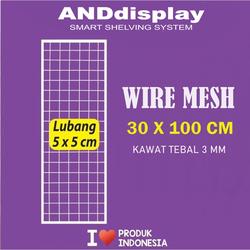 Jual WIRE GRID MESH 60 X 120 CM - KAWAT JARING KOTAK - RAM DINDING ...