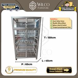 Jual Rak Piring 3 Pintu Aluminium / Kitchen Set Murah / Lemari Piring ...