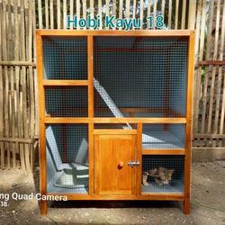 Jual KANDANG KAYU/BESI AVIARY TAMAN HEWAN KELINCI KUCING BURUNG AYAM ...