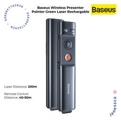 Jual Baseus Wireless Laser Hijau Green Presenter Pointer USB C Original ...