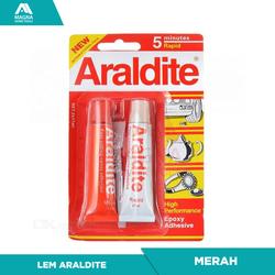Jual Lem ASLI Araldite merah lem epoxy besi kayu kaca keramik - Jakarta ...