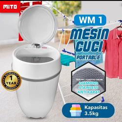 Promo MITO Washing Machine Mesin Cuci Portable 3.5 Kg WM1 Cicil 0% 3x ...