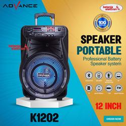 Jual Advance K-1201N Speaker Portable/Ampli Meeting BLUETOOTH - 12 inch - 12inch - Jakarta Utara ...