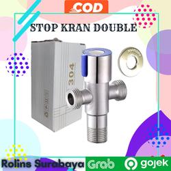 Jual Kran Keran 2 Cabang Katup Double Stainless Sus 304 Stop Kran Shower - Jakarta Utara - Rumix ...