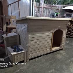 Jual Kandang Anjing Besar Kayu Unik | Rumah Anjing Mewah | Dog House ...