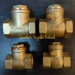 Jual Klep tabok 1 inch kuningan (Check Valve ) + SDL Rucika + Seal tape ...