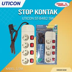Jual Uticon Stop Kontak 4 Lubang 1 Saklar 1,5m Kabel ST-1482 - Jakarta ...