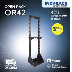 Jual Indorack Open Rack 42U Rack Server 19" OR42 Rak Server Modem ...
