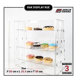 Jual DISPLAY ROTI / KUE / DISPLAY ACRYLIC / AKRILIK ETALASE / RAK ...
