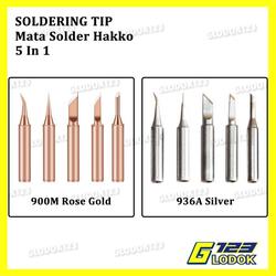 Jual Set 5 in 1 Mata Solder Station Tool 936 936A 900M 908S Ujung Tip Head - Copper Head - Kota ...