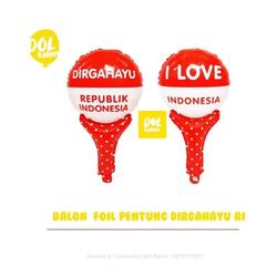 Jual Cefa Balon Pentung Bendera Foil Stick Dirgahayu HUT RI Merah Putih ...