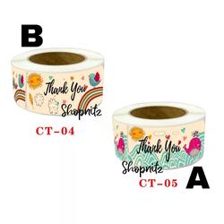 Jual Stiker Label Thank You Persegi Panjang Sticker Label Kue Kemasan ...