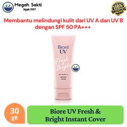 Promo Sunscreen Biore UV Fresh & Bright Instant Cover SPF 50 PA+++ - 30 ...