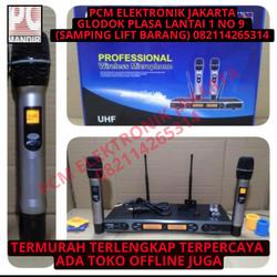 Jual mic microphone microfon wireless kualitas taiwan carol uhf at 100 ...