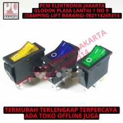 Jual saklar switch rocker dc otomotif on off ada lampu 12v 12volt 12 v ...