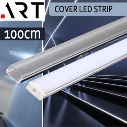 Jual Kap Housing Aluminium LED Strip Rigid Bar Cover Lampu LED 100 CM ...