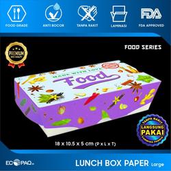 Jual Lunch Box Paper | Kemasan Kotak Makanan Kertas - Besar L - Jakarta ...