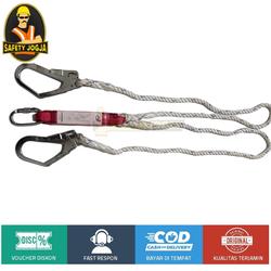 Jual Full Body Harness Absorber Double Lanyard Big Hook Safety Belt Sabuk - Kuning - Kab. Sleman ...
