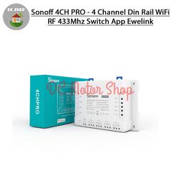 Jual Sonoff 4Ch Pro R2 - 4 Channel Din Rail Wifi - Rf 433Mhz Switch App ...