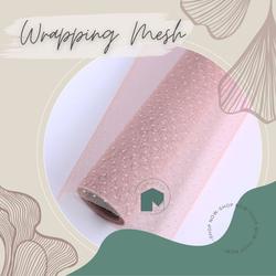 Jual Flower Wrapping Korean Mesh Jala Motif Heart Buket Bunga Jaring ...