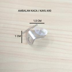 Jual Ambalan Jepit Kaca / Penyangga Rak dan Kayu Oval Kecil Ambalan L ...