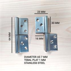 Jual Engsel bendera / Engsel cabut STAINLESS STEEL 2.5in / Engsel pintu ...