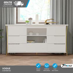 Jual Lemari Buffet Modern Minimalis - Credenza Stainless dan HPL - Kab ...